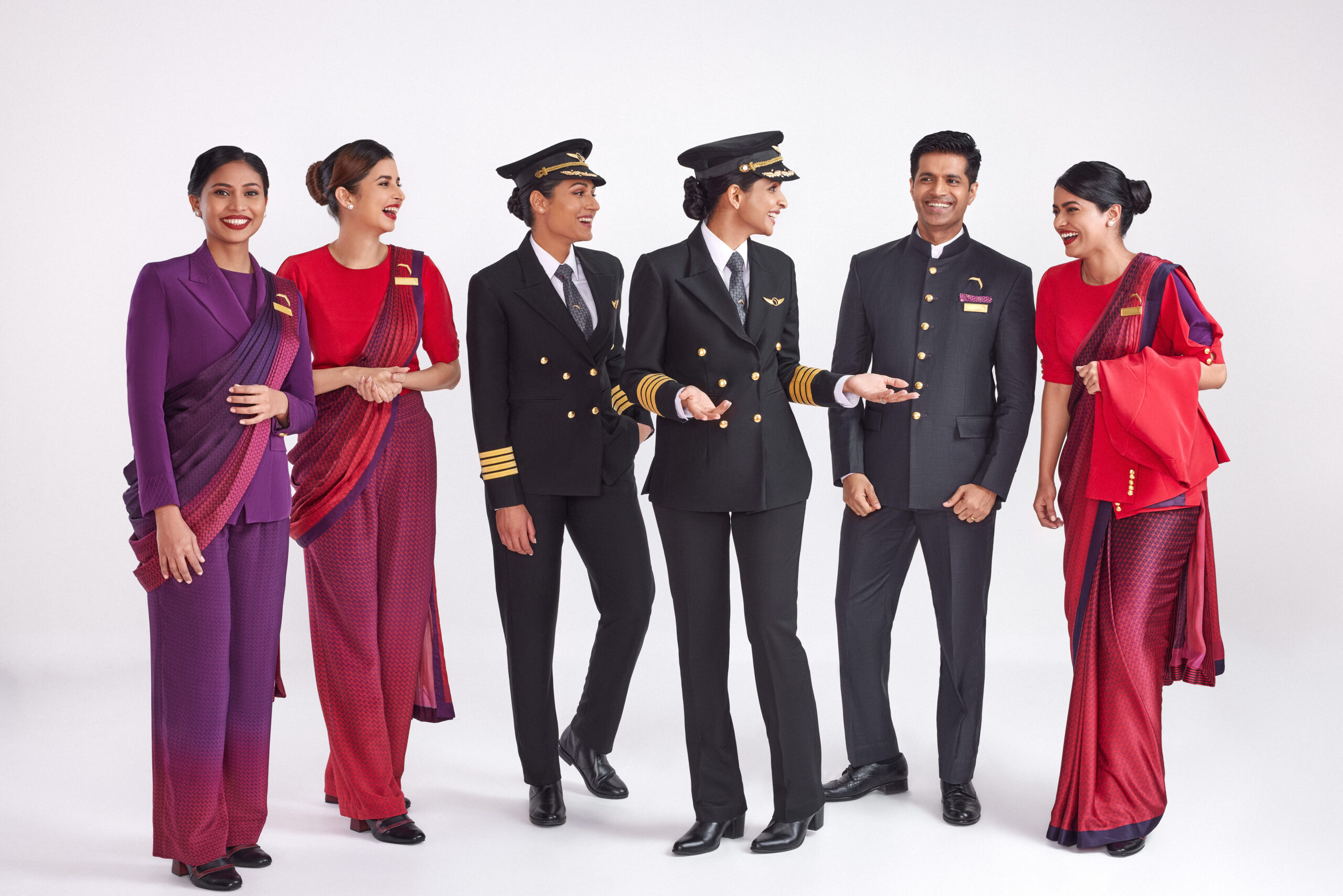 Neue Uniformen für die Mitarbeiter von Air India